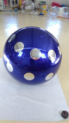 Customized PVC Mirror Ball Inflatable Giant Red Mirror Ball With 0.3mm Mirror Cloth Material
