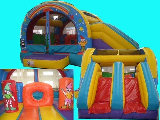 Interesteing Cartoon Castles Inflatable Bounce House With Air Pump And Repair Kits