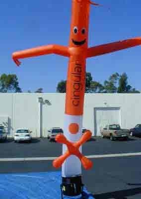 Colorful Inflatable Advertising Products , PVC Wacky Waving Inflatable Tube Man