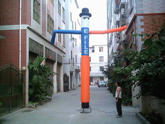 Colorful Inflatable Advertising Products , PVC Wacky Waving Inflatable Tube Man