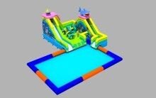PVC Material Customized Inflatable Products / Water Park Games For Outdoor