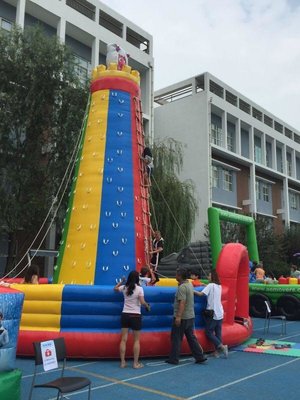 Amusement Park Inflatable Sports Games Children Inflatable Rock Climbing Wall