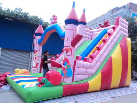 Interesting Customized Inflatable Products Outdoor Inflatable Water Slide For Kids