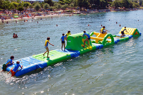 PVC-Planen-aufblasbarer Wasser-Spielplatz-riesiger aufblasbarer Aqua-Park für Erwachsenen/Kinder