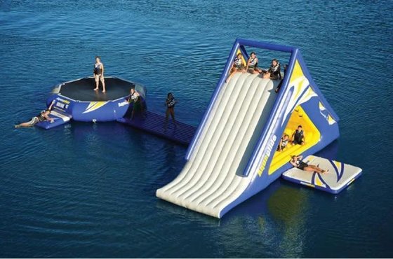 PVC-Planen-aufblasbarer Wasser-Spielplatz-riesiger aufblasbarer Aqua-Park für Erwachsenen/Kinder