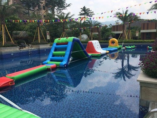 Floating Inflatable Water Park Entertainment Wake Island Inflatable Aqua Park