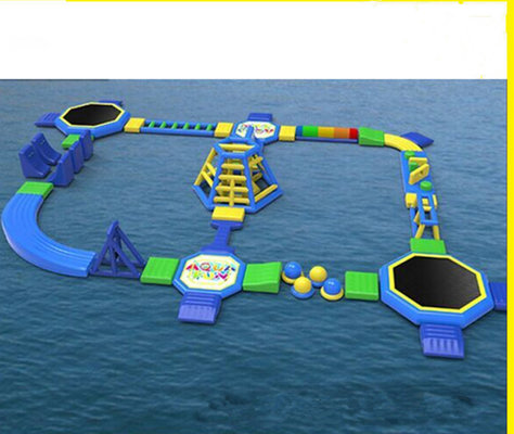 Floating Inflatable Water Park Entertainment Wake Island Inflatable Aqua Park