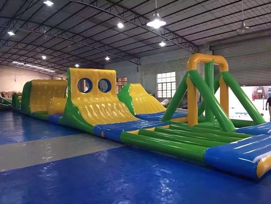 Funny Sports Game Inflatable Floating Water Park With Repair Kits / Air Pump
