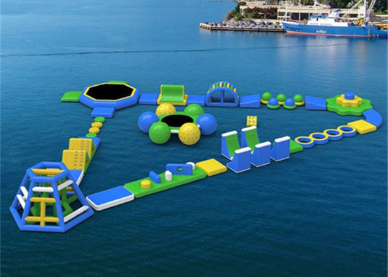 Children PVC Inflatable Water Park Water Theme Park For Beach 6 Month Warranty