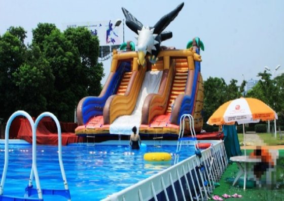 Outdoor Play Gym Water Park / Amusement Floating Water Park Games Inflatable