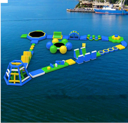Seal Welding Adult Inflatable Water Park 1000DPVC Safety Convenient Installation