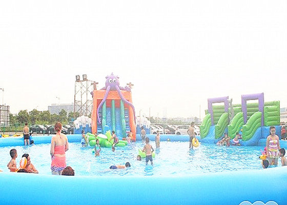 Seal Welding Adult Inflatable Water Park 1000DPVC Safety Convenient Installation
