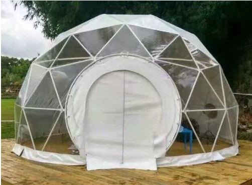 Tramparent  inflatable tent for outdoor viewing , watching  flashing star , evening canteen