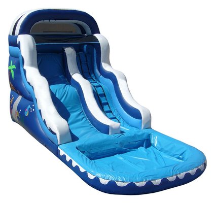Outdoor Fashion Inflatable Toy Inflatable Water Slide With Swimming Pool For Children
