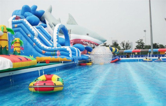Commercial Inflatable Water Playground , Inflatable Backyard Water Park For Kids