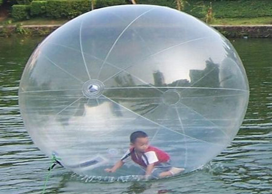 Durable 0.8mm Transparent PVC Giant Inflatable Hamster Ball For Amusement Water Park