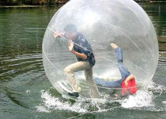 Durable 0.8mm Transparent PVC Giant Inflatable Hamster Ball For Amusement Water Park