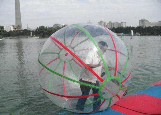 Durable 0.8mm Transparent PVC Giant Inflatable Hamster Ball For Amusement Water Park