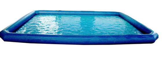 Square Children PVC Inflatable Kids Pool , Big Outdoor Shower Tub Rectangle Inflatable Pool