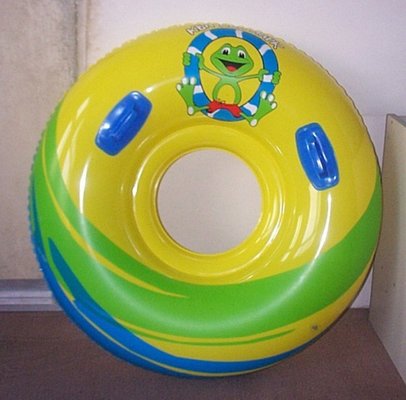 Tire / Round PVC Inflatable Swimming Ring Waterproof For Children Swimming