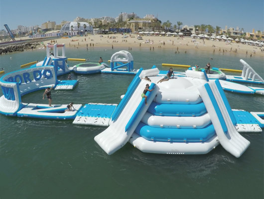 Customizable Size Inflatable Water Park Digital Printing For Amusement Park
