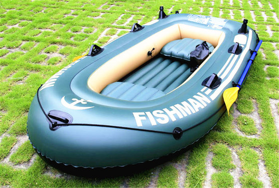 Adults Fishing / Playing PVC Inflatable Boat With Air Pump , Different Style