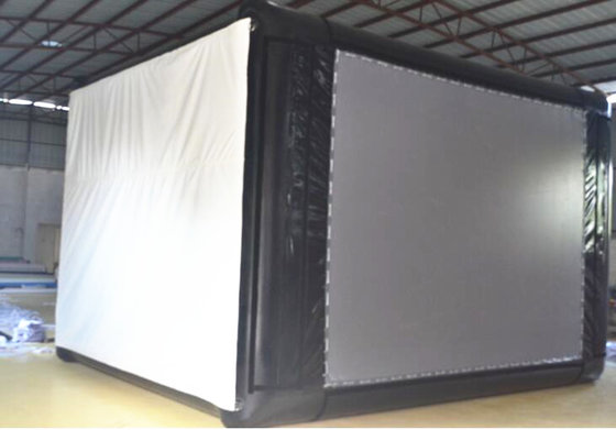 Outdoor Oxford Cloth Material Inflatable Movie Screen 4*3m For Home Party
