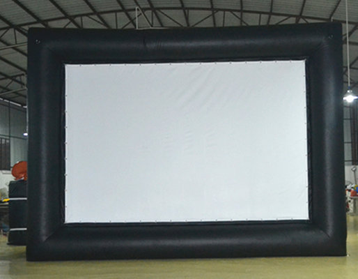 Outdoor Oxford Cloth Material Inflatable Movie Screen 4*3m For Home Party