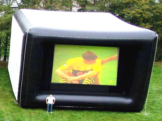 Outdoor Oxford Cloth Material Inflatable Movie Screen 4*3m For Home Party