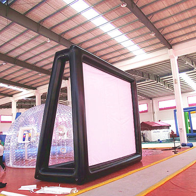 Backyard Air Cinema Inflatable Cinema Screen Giant With Personalised Colour , Repair Kits