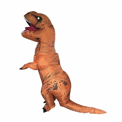 Erwachsenes aufblasbares T Rex Kostüm Brown-Dinosaurier-der aufblasbare Karikatur-Jurawelt