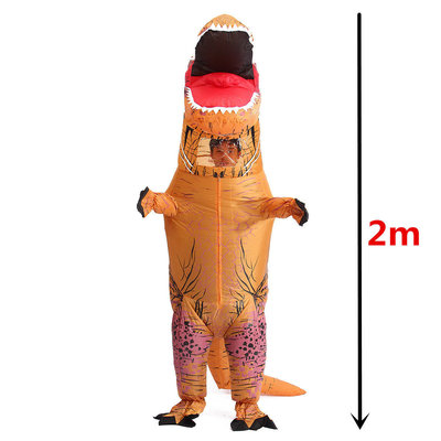 Erwachsenes aufblasbares T Rex Kostüm Brown-Dinosaurier-der aufblasbare Karikatur-Jurawelt
