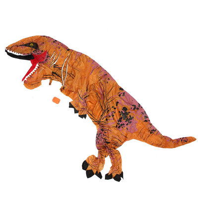 Erwachsenes aufblasbares T Rex Kostüm Brown-Dinosaurier-der aufblasbare Karikatur-Jurawelt