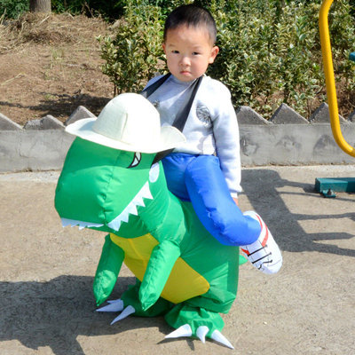 Kinderaufblasbare Zeichentrickfilm-Figuren/gehende Dinosaurier-Maskottchen-Explosions-Kostüme