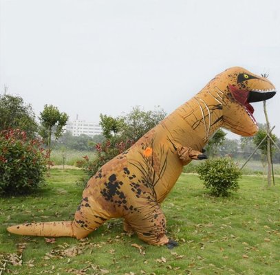 Oxford Cloth T-REX Dinosaur Inflatable Costumes Purim Cosplay Fancy 1.8m