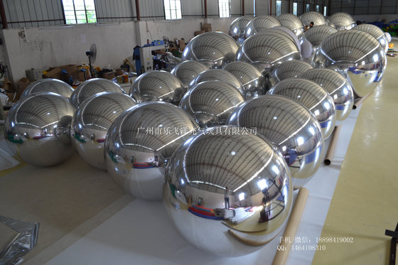 Commercial Inflatable Disco Mirror Ball Long Lifetime For Amusement Park