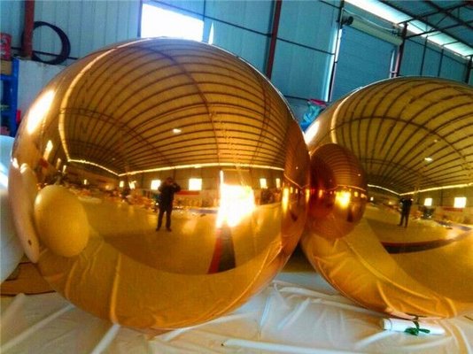 Commercial Inflatable Disco Mirror Ball Long Lifetime For Amusement Park