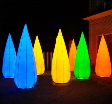 Waterproof Custom Inflatable Products , Led Star Decoration 3m High CE Certificated