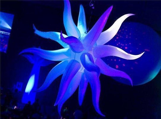 Multi - Color Inflatable Led Lampstand Star Light Effects With CE / UL Blower