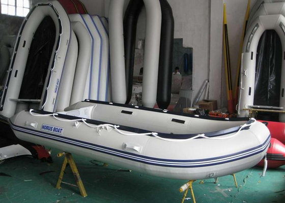 0.8mm PVC Inflatable Boat , Launch And Motorboat For Beach , Lake And Very Big Swimming Pool