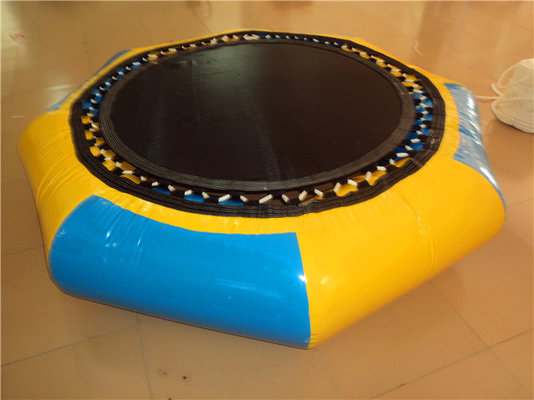 Indoor Huge Trampoline Inflatable Water Toys PVC Jump Cloth Material , Long Lifespan