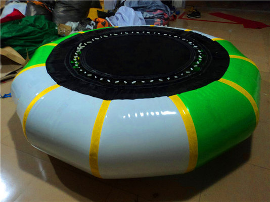 Indoor Huge Trampoline Inflatable Water Toys PVC Jump Cloth Material , Long Lifespan