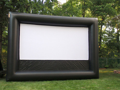 Giant Advertising Inflatable Movie Screen Durable PVC Tarpaulin With Good Tension