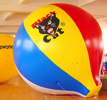 Commercial Inflatable Advertising Balloons With Led / Colorful Inflatable Backpack Ball