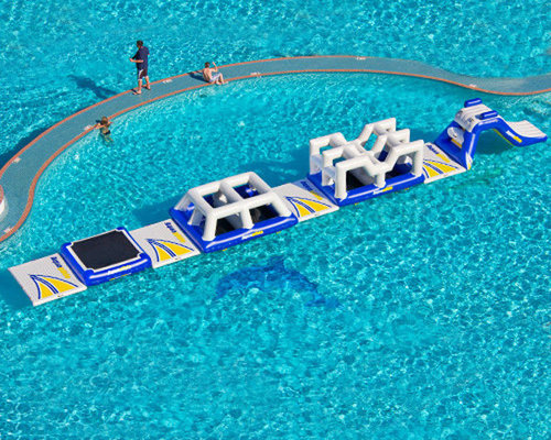 Aqua Floating PVC Tarpaulin Inflatable Water Park / Giant Inflatable Water Games