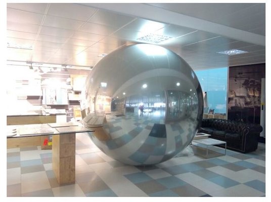 Durable 0.3mm Mirror Cloth Inflatable Custom Advertising Balloons For Position Marking