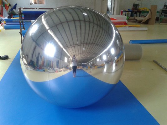 PVC Silver Mirror Reflective Inflatable Mirror Ball For corner and enterprise square and plaza