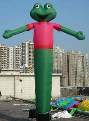 Oxford Clothes Customised Inflatable Air Dancer With Repair Kits And Warning Sign