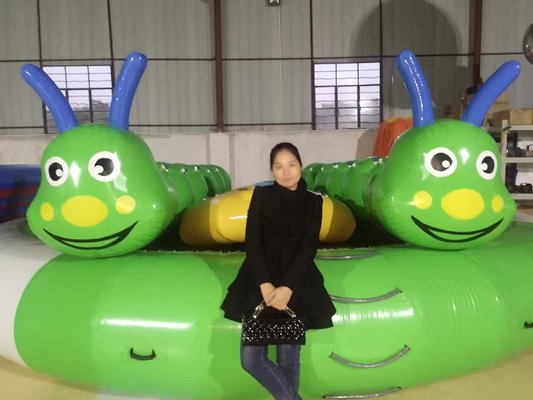 Waterproof Anti - Corrosion Fabric Inflatable Jump Bed For Family Entertainment