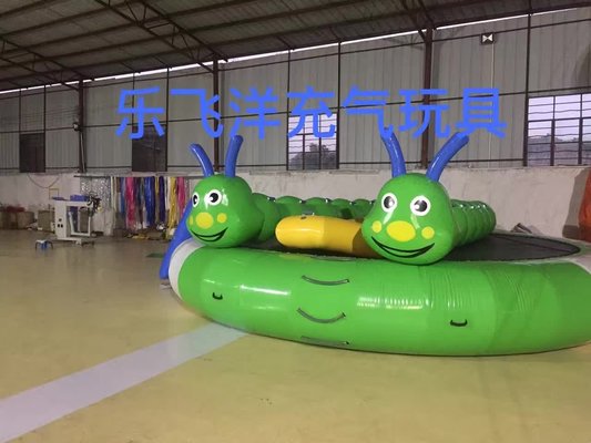 Waterproof Anti - Corrosion Fabric Inflatable Jump Bed For Family Entertainment